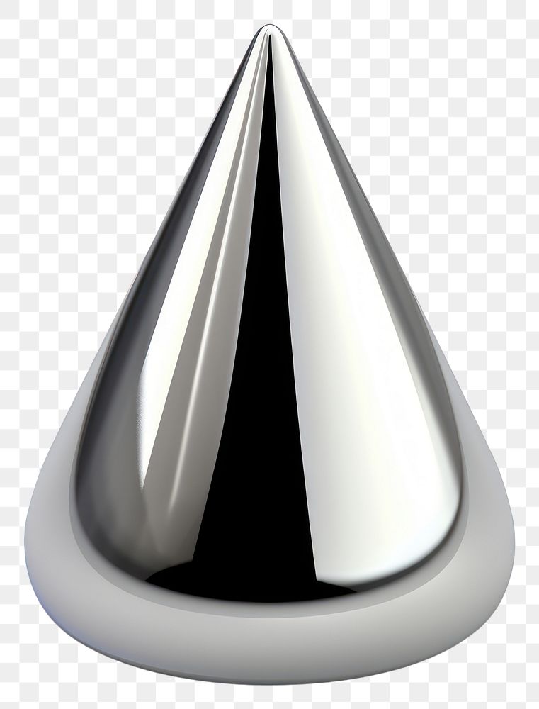 PNG Silver shape shiny cone. | Premium PNG - rawpixel