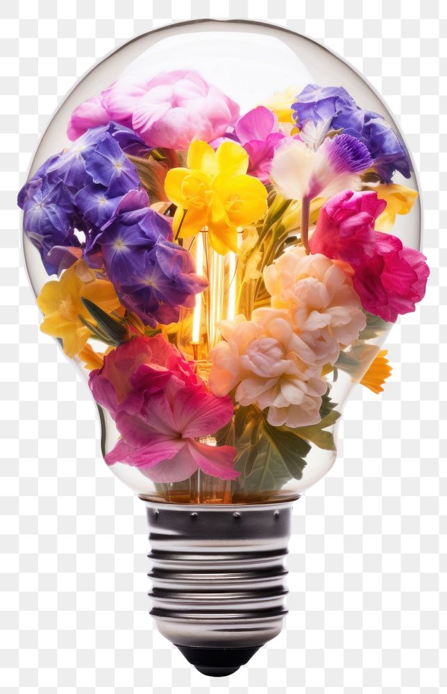 PNG Light bulb lightbulb flower | Premium PNG - rawpixel