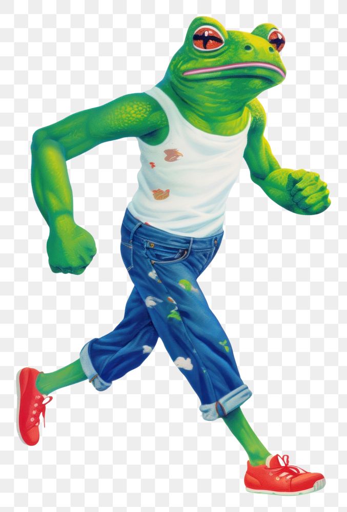 PNG cartoon muscular Frog wear | Premium PNG - rawpixel