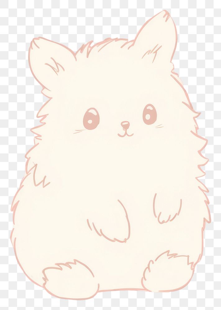 PNG Cute rabbit drawing mammal | Free PNG - rawpixel