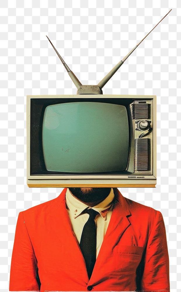 PNG man television his head | Premium PNG - rawpixel