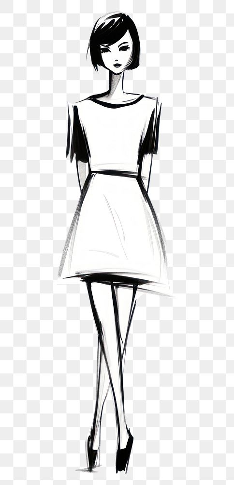 PNG Doodle women drawing sketch | Premium PNG - rawpixel