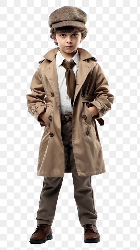 PNG Detective overcoat costume child. | Premium PNG - rawpixel