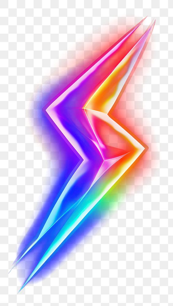 PNG 3D render neon lightning | Premium PNG - rawpixel