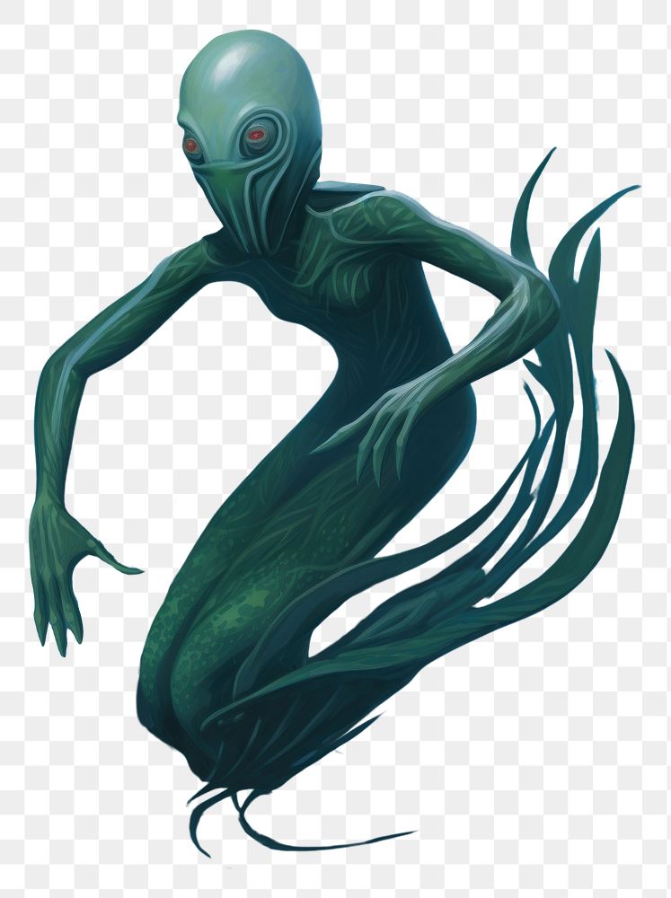 PNG Alien underwater swimming nature. | Free PNG - rawpixel