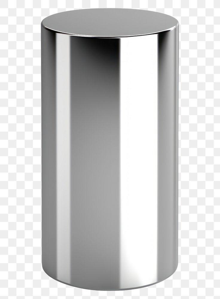 PNG Cylinder chrome material silver | Free PNG - rawpixel