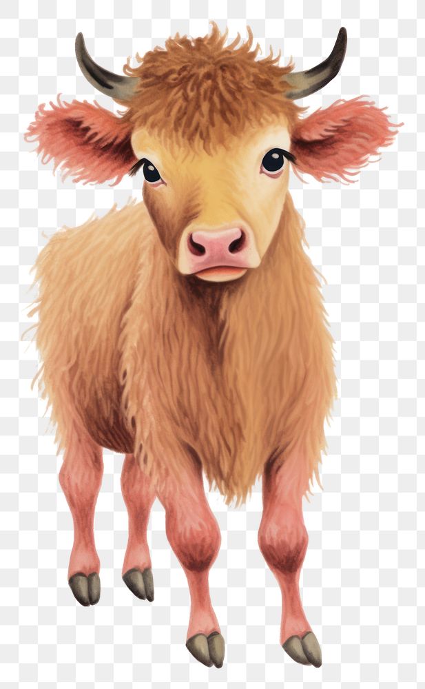PNG cow character livestock mammal | Free PNG - rawpixel