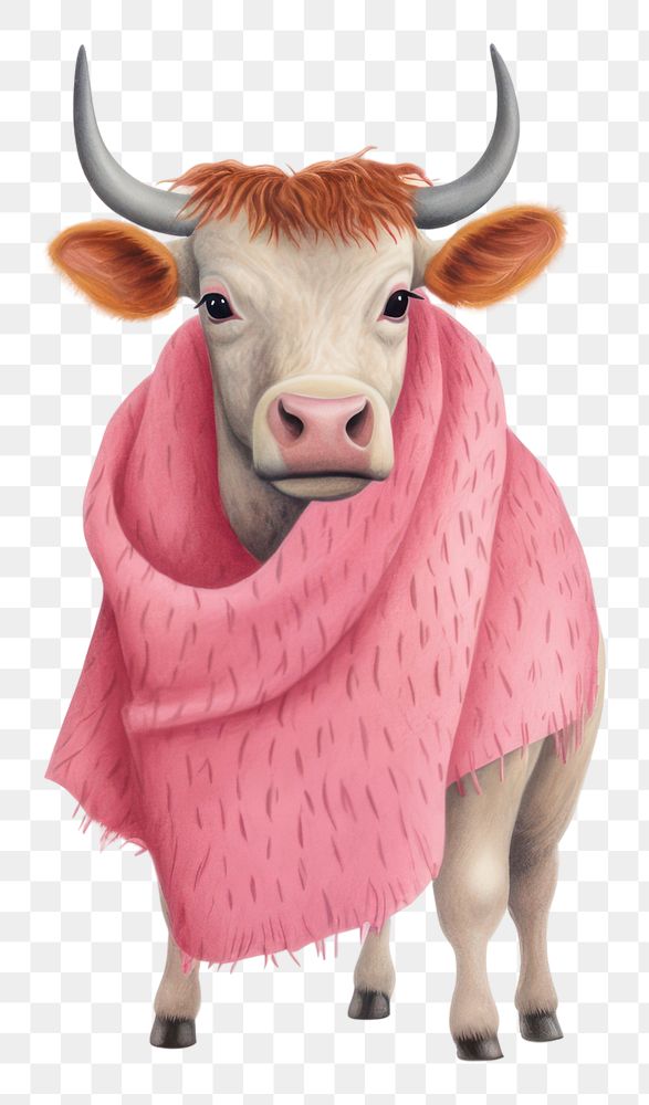 PNG cow character livestock mammal | Free PNG - rawpixel