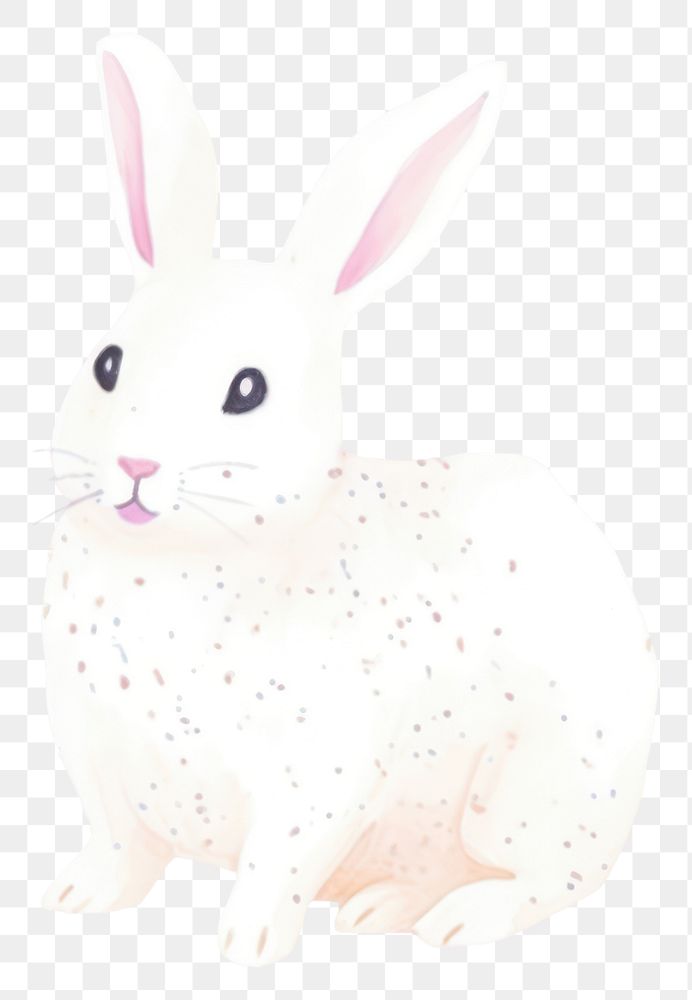 PNG White bunny drawing animal | Premium PNG - rawpixel