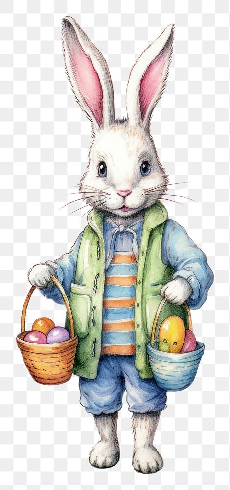 PNG Bunny easter eggs drawing | Premium PNG - rawpixel