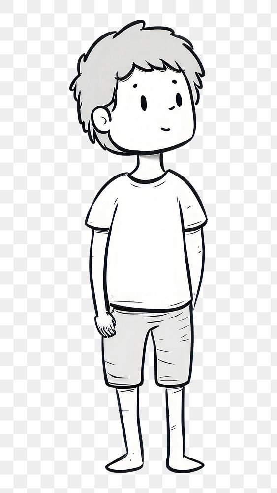 PNG Hand-drawn illustration boy thinking | Free PNG - rawpixel
