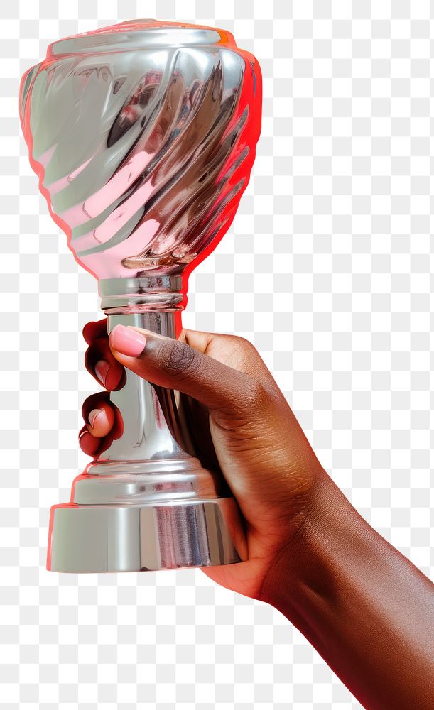 PNG Hand holding trophy achievement | Free PNG - rawpixel