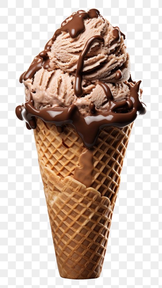 PNG Chocolate ice cream cone | Premium PNG - rawpixel