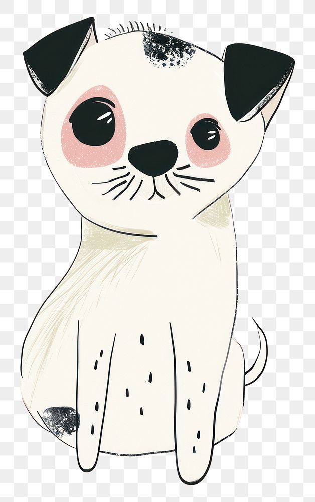 PNG Cute dog illustration drawing | Free PNG - rawpixel