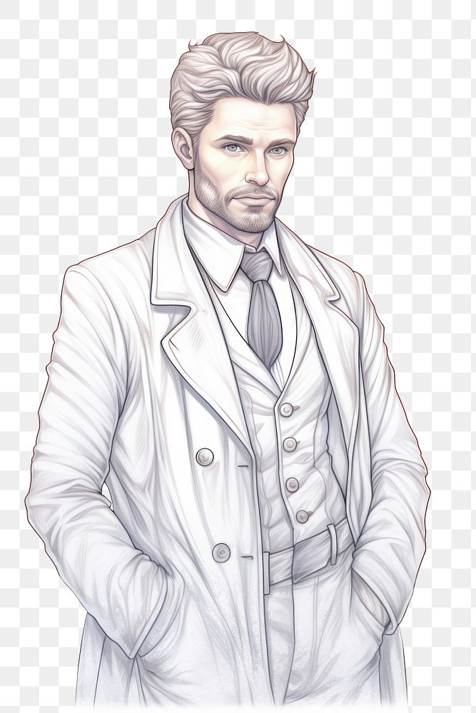 PNG elegant stylish gentleman portrait | Free PNG - rawpixel