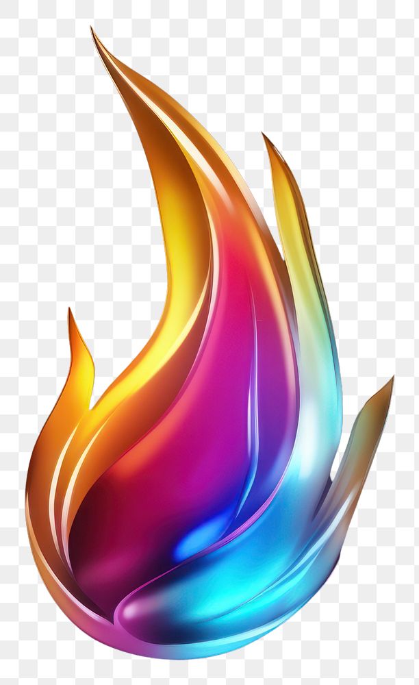 PNG 3D render neon fire | Premium PNG - rawpixel