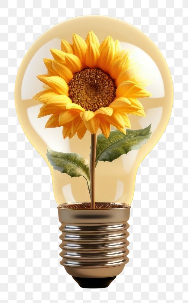 PNG Light bulb sunflower lightbulb | Free PNG - rawpixel
