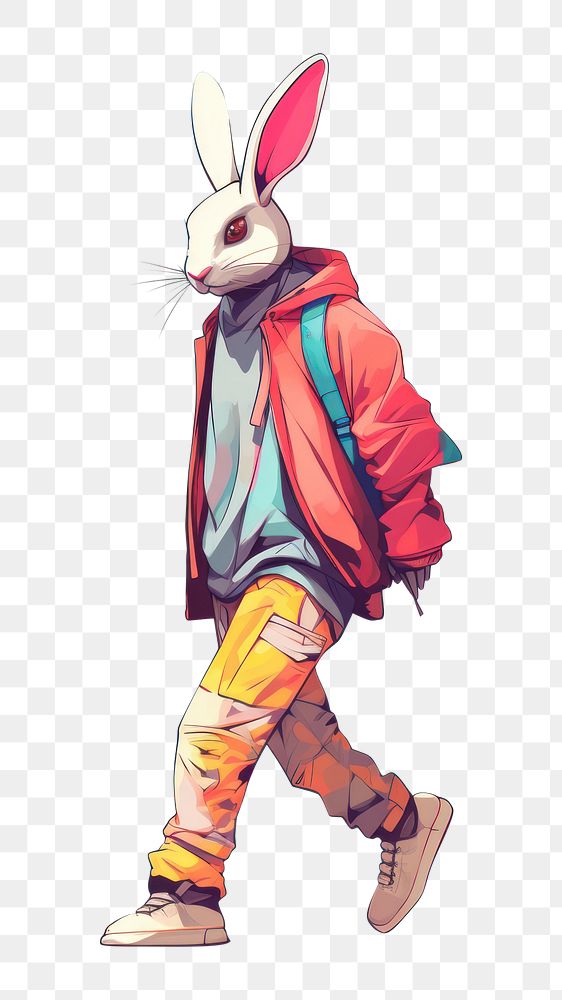 PNG Rabit cartoon animal representation. | Free PNG - rawpixel
