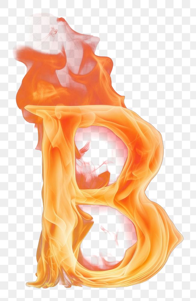 Burning letter B fire burning | Free PNG - rawpixel