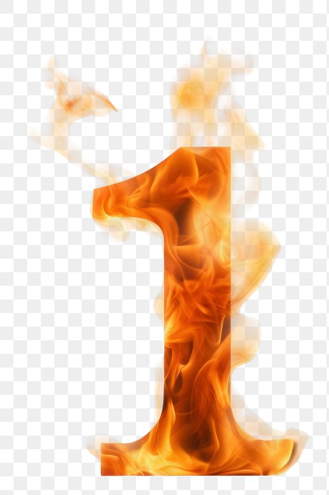 Burning number 1 fire exploding | Premium PNG - rawpixel