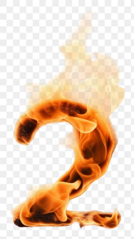 Burning number 2 fire glowing | Free PNG - rawpixel