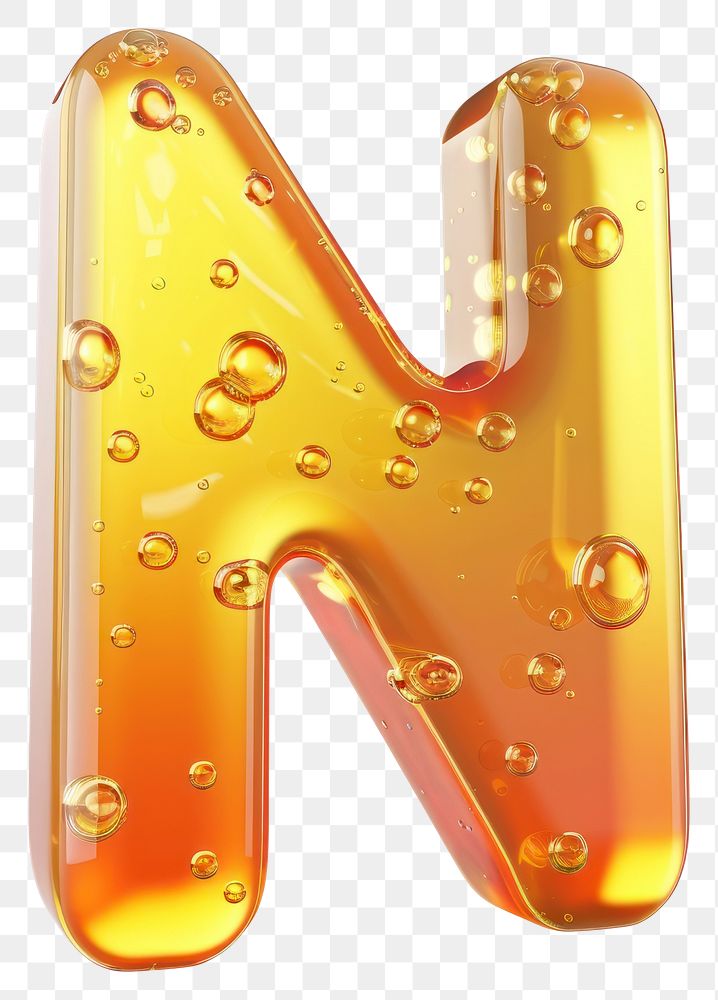 Letter N yellow symbol number. | Free PNG - rawpixel