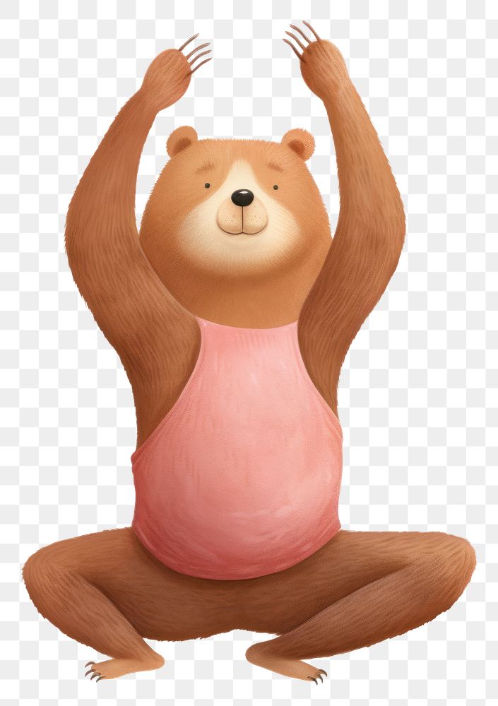 Bear Doing Yoga Images | Free Photos, PNG Stickers, Wallpapers & Backgrounds - rawpixel
