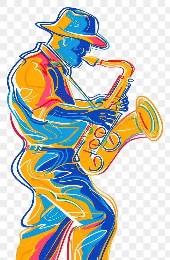PNG Jazz musician different playing | Free PNG - rawpixel