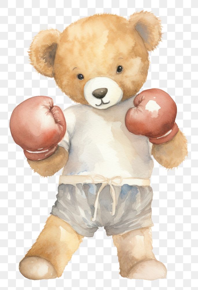 PNG Teddy bear boxing mammal | Free PNG - rawpixel