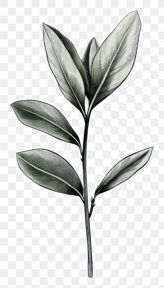 PNG Rubber plant drawing sketch | Free PNG - rawpixel