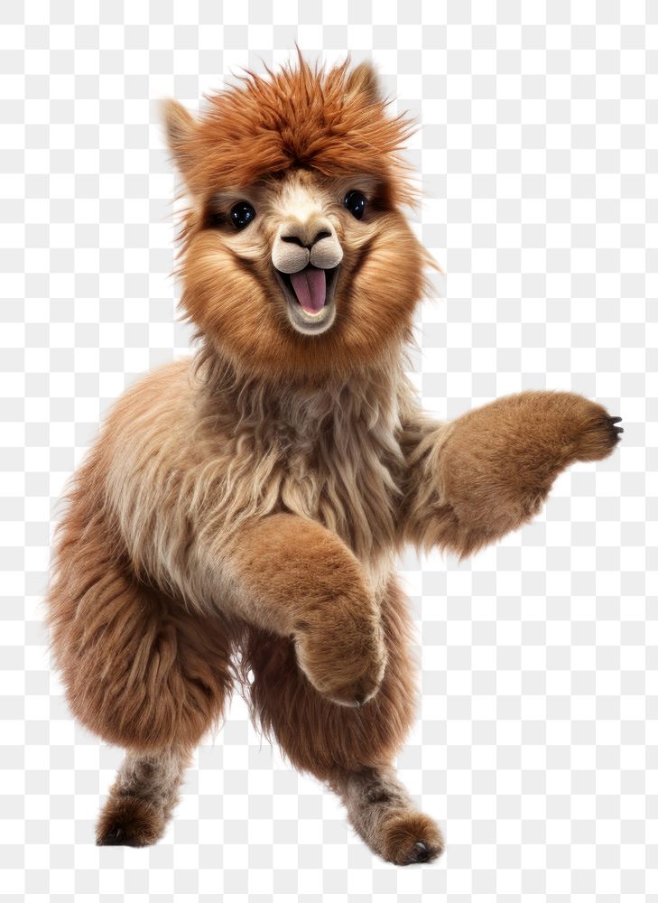 PNG Happy smiling dancing alpaca | Premium PNG - rawpixel