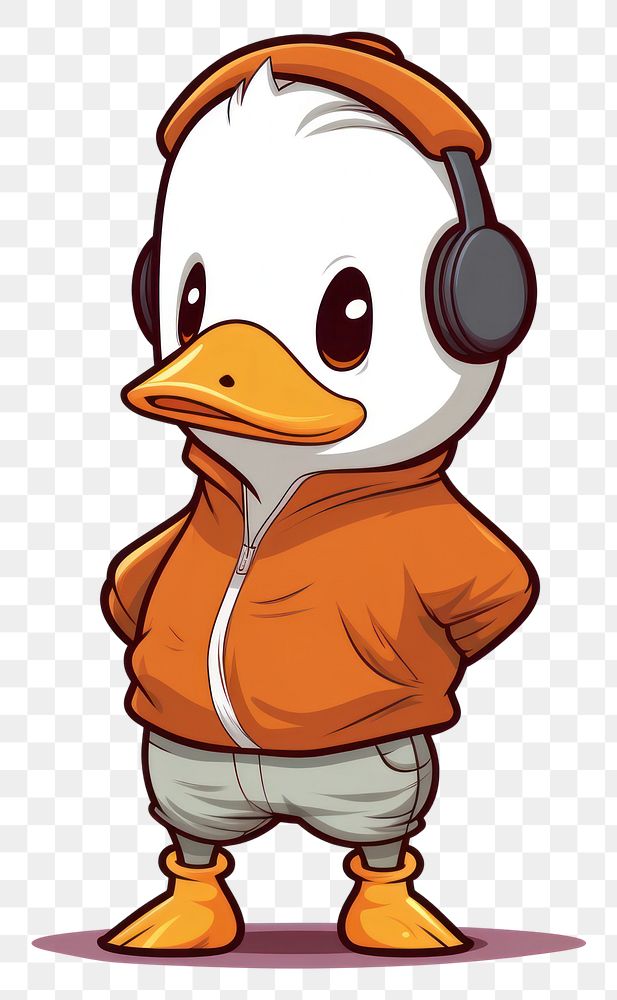 PNG Duck cartoon representation electronics. | Free PNG - rawpixel