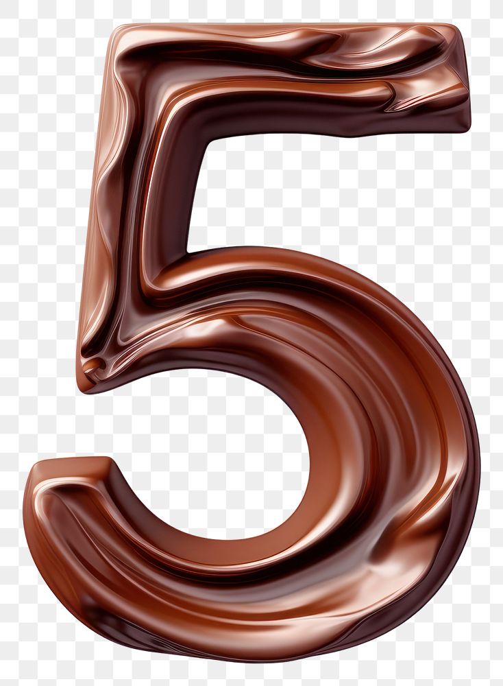PNG Letter 5 number brown | Premium PNG - rawpixel