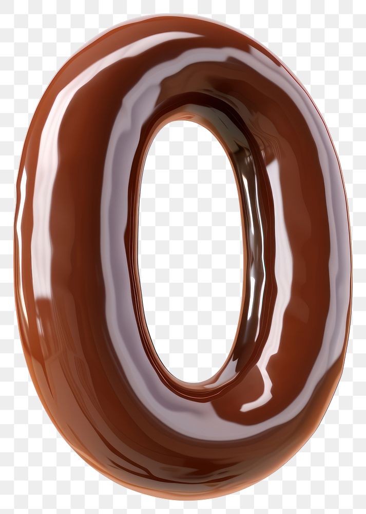 PNG Number 0 chocolate brown | Free PNG - rawpixel