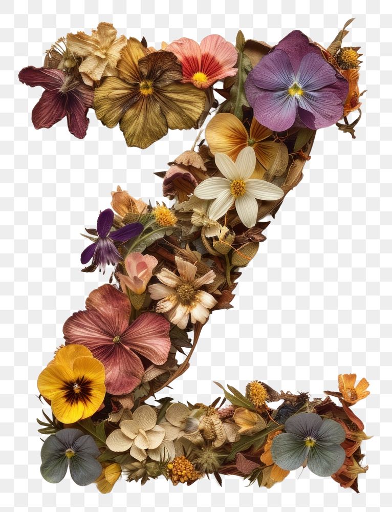 PNG Alphabet Z font flower | Free PNG - rawpixel