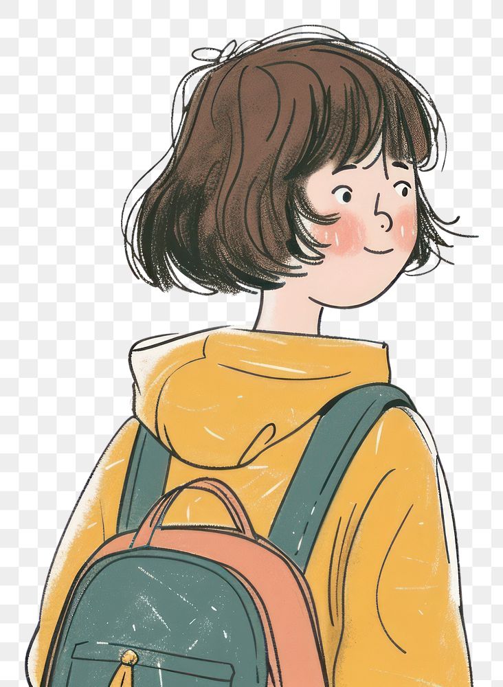 PNG Student cartoon drawing sketch. | Premium PNG - rawpixel
