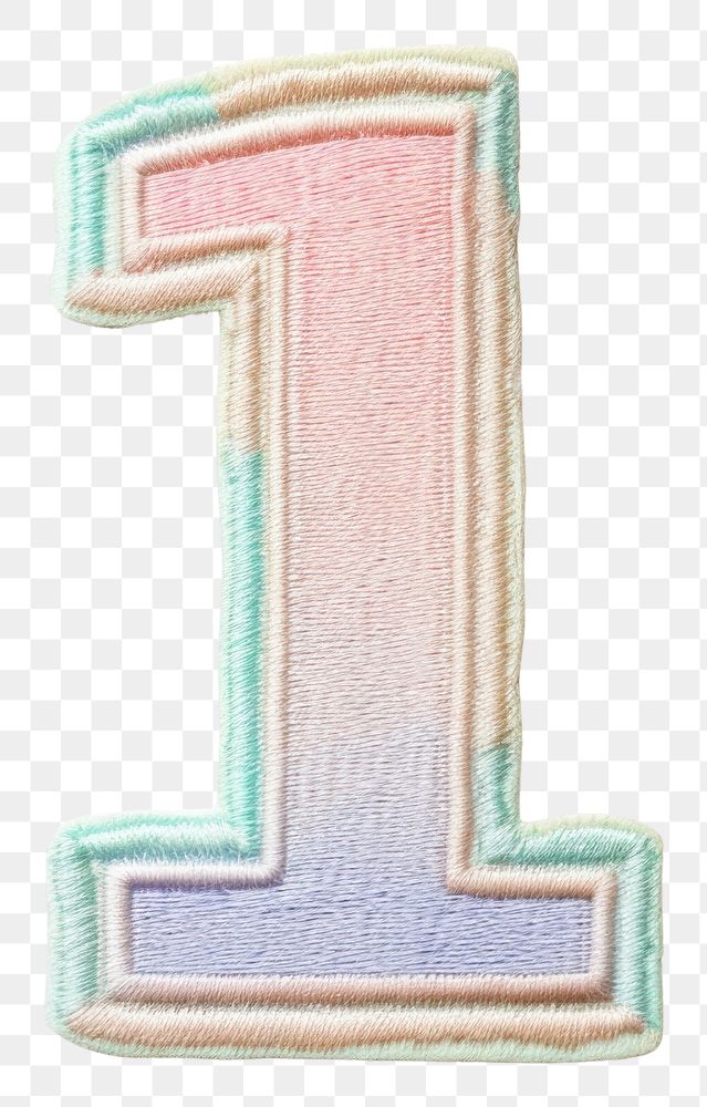 PNG Patch letter number 1 | Premium PNG - rawpixel