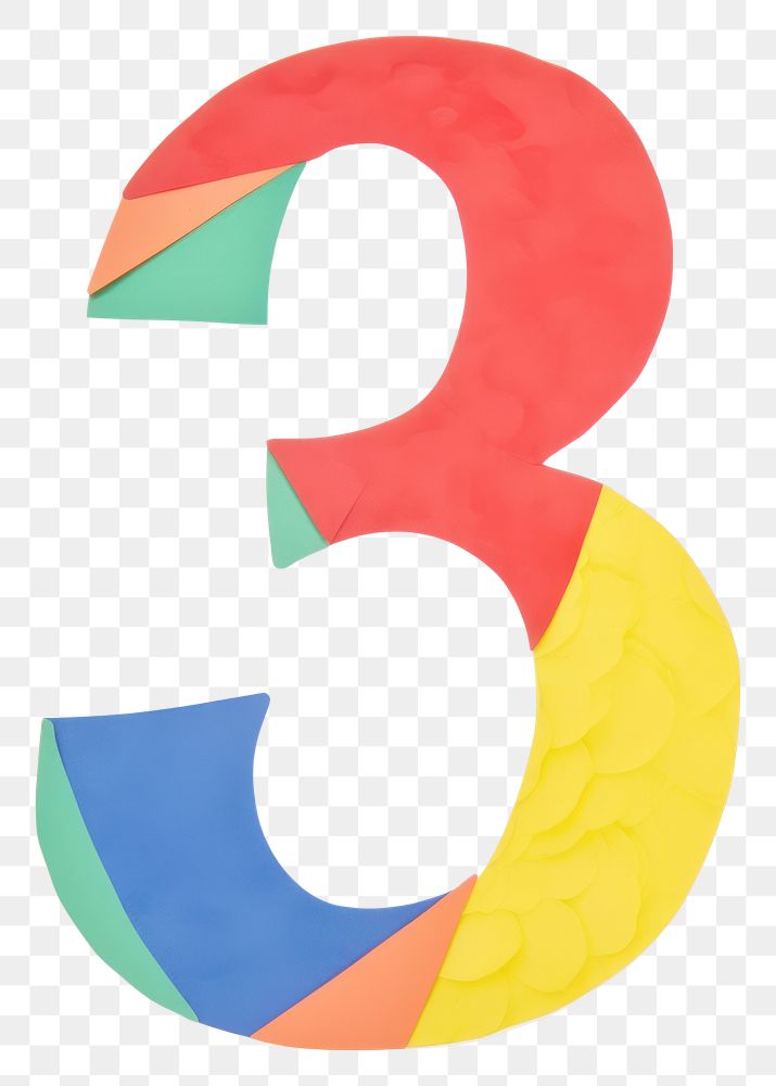 PNG Number letter 3 cut | Premium PNG - rawpixel