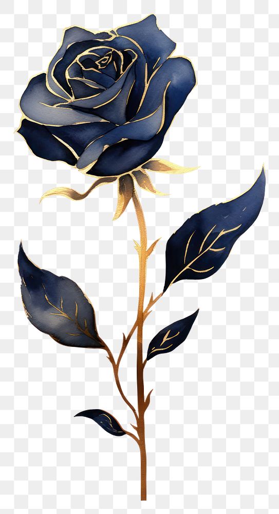 Indigo rose flower plant inflorescence | Premium PNG - rawpixel