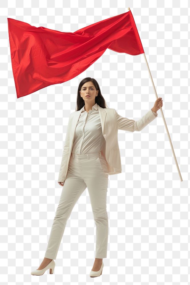 PNG Female leader flag holding | Free PNG - rawpixel