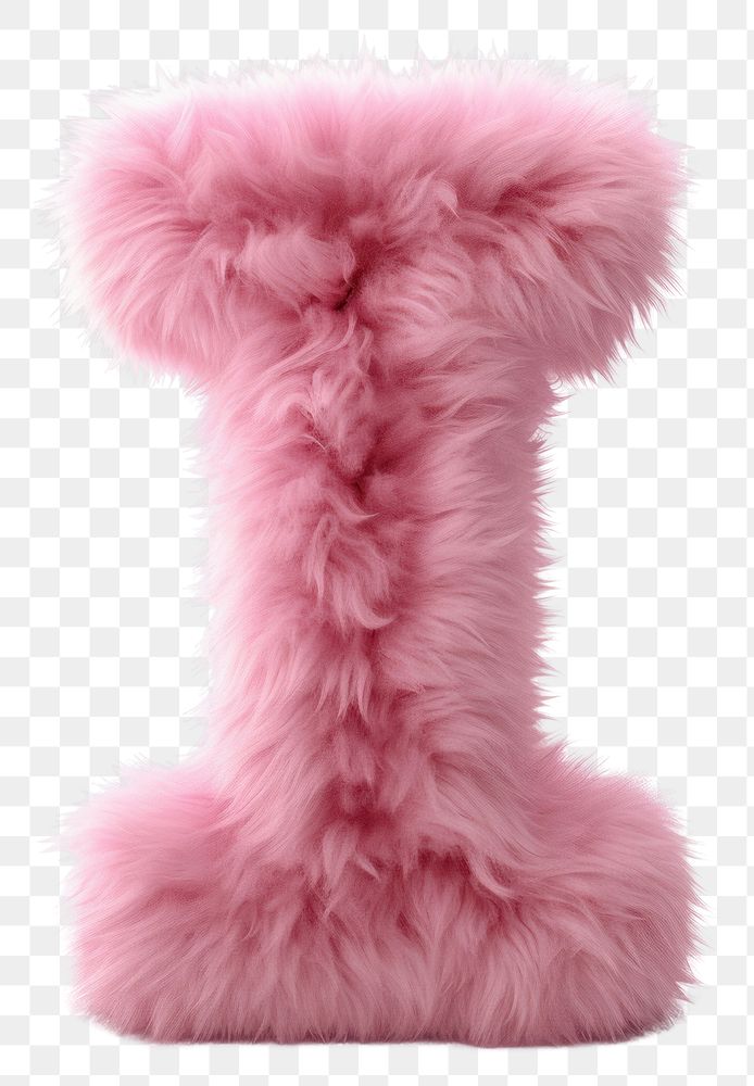 PNG Fur letter I pink | Premium PNG - rawpixel