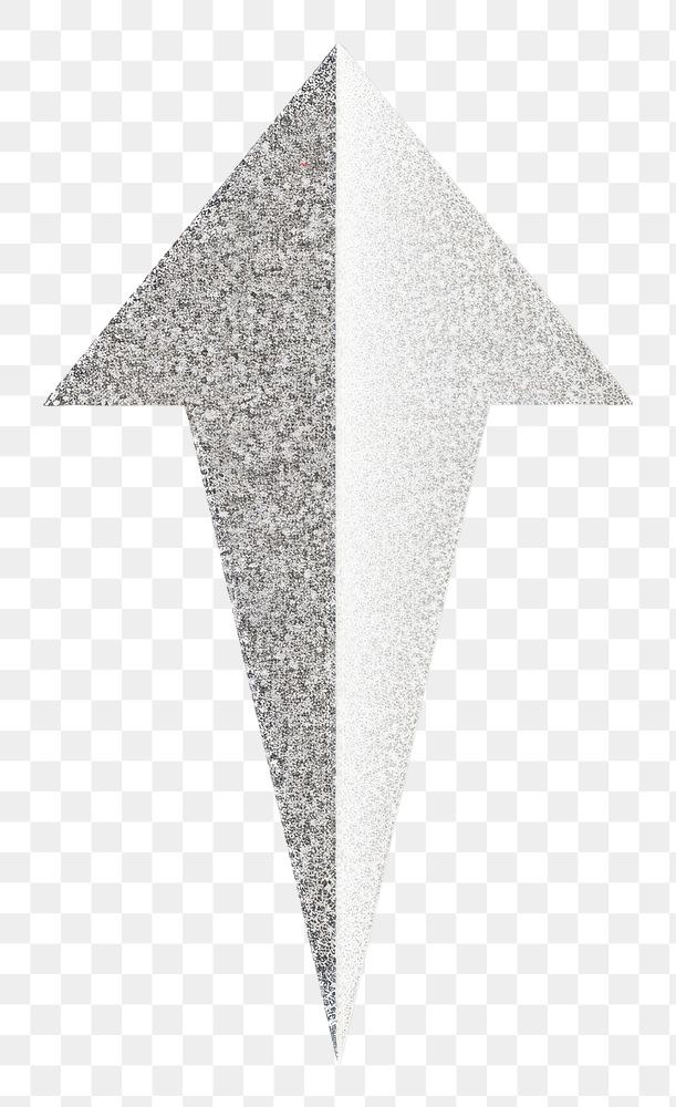 PNG Glitter silver arrow icon | Premium PNG - rawpixel