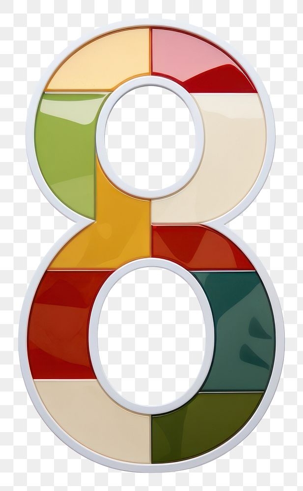 PNG Mosaic letters number 8 | Free PNG - rawpixel