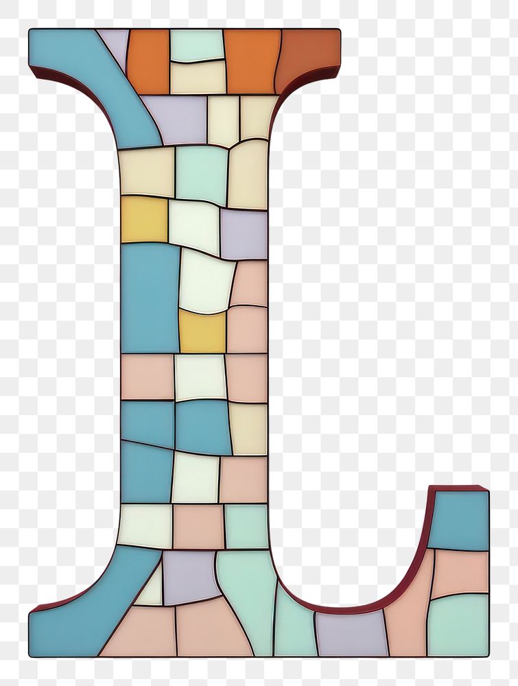 PNG Mosaic tiles letters i | Free PNG - rawpixel