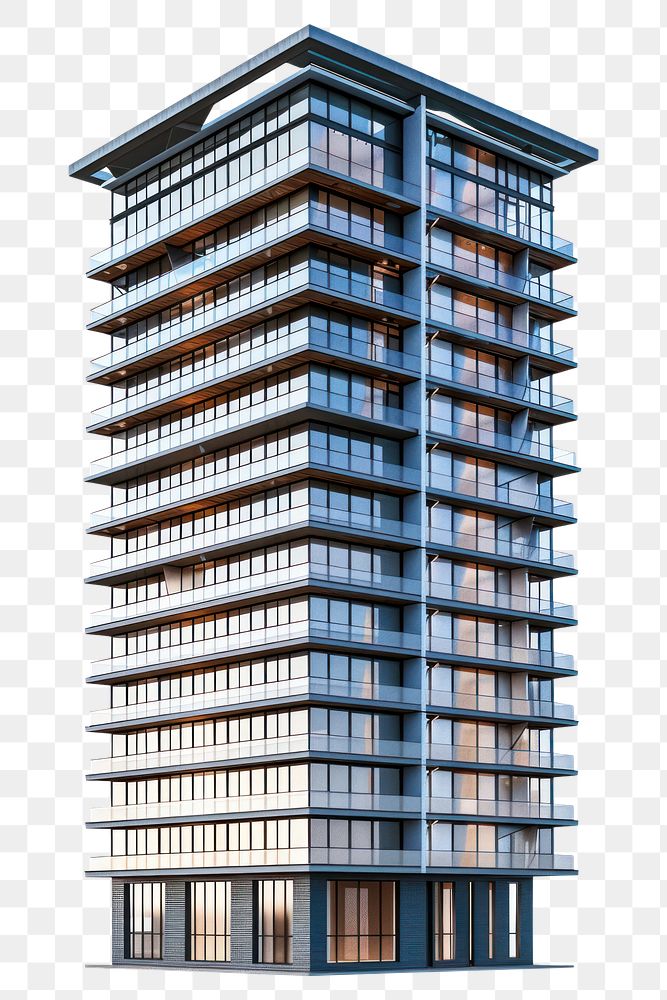 PNG Exterior highrise building dusk | Premium PNG - rawpixel