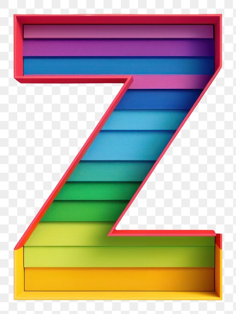 PNG Rainbow alphabet Z pattern | Premium PNG - rawpixel