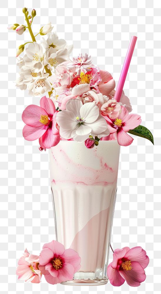 PNG Flower Collage milkshake flower | Free PNG - rawpixel