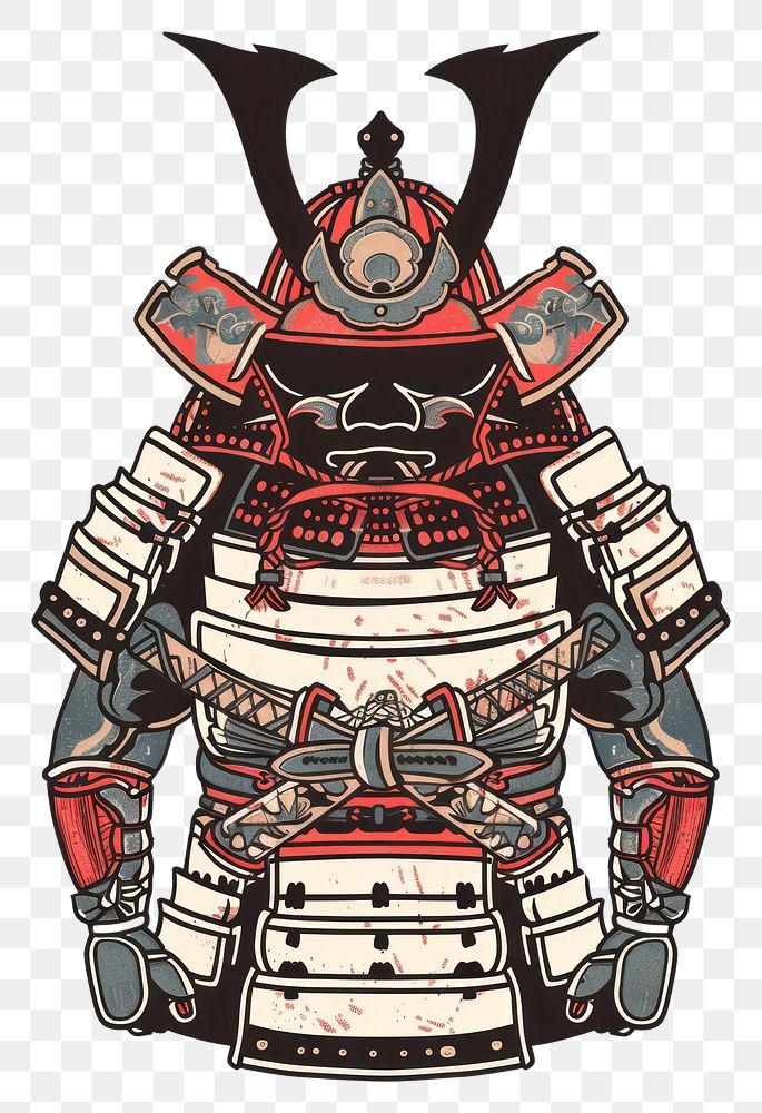 PNG Samurai armor style frayed | Free PNG - rawpixel