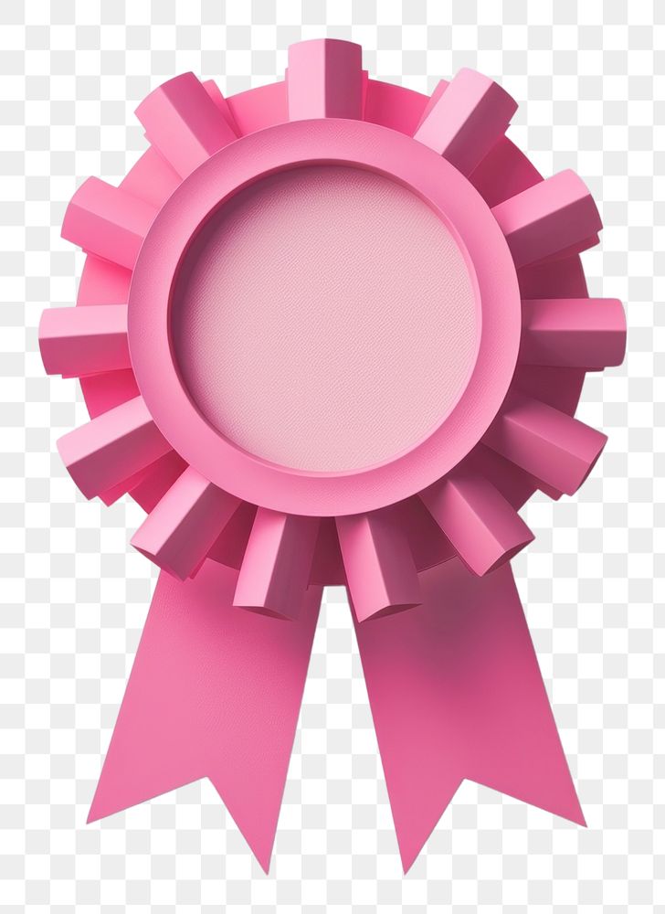 PNG Pink ribbon award badge | Free PNG - rawpixel
