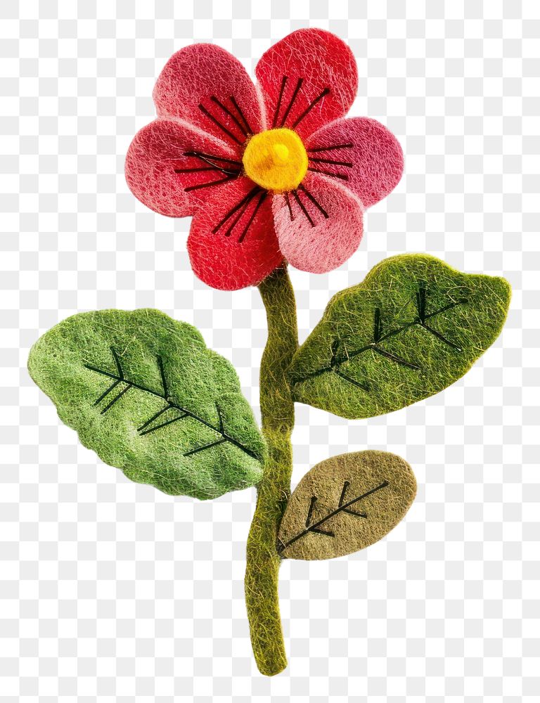 PNG Felt stickers flower accessories | Premium PNG - rawpixel